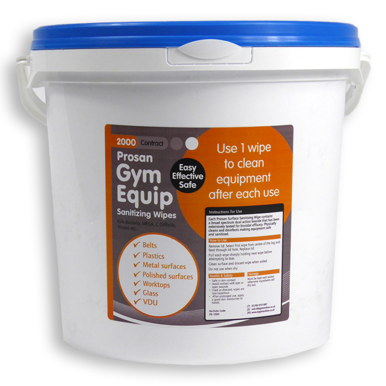 Gym Equipment Wipes - 2000 Sheet Buckets & Refills - hygiene4less