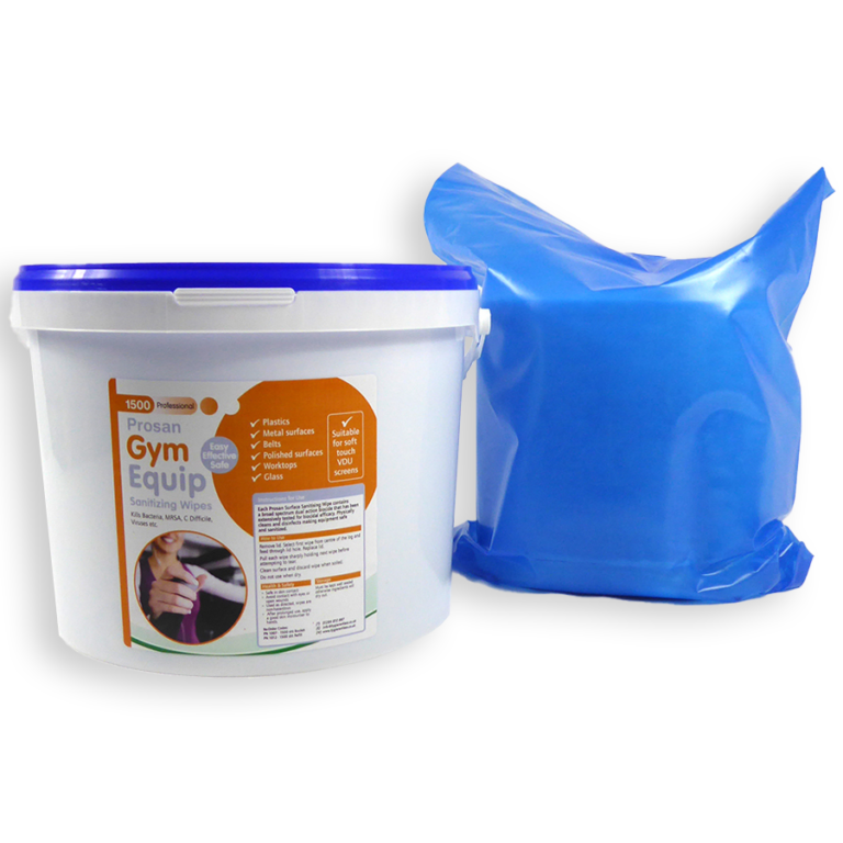 Gym Wipes 1500 Sheet Buckets & Refills - hygiene4less