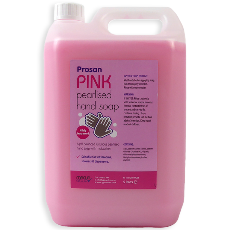 Luxury Pearlised Pink Hand Soap - 5 Litre - hygiene4less