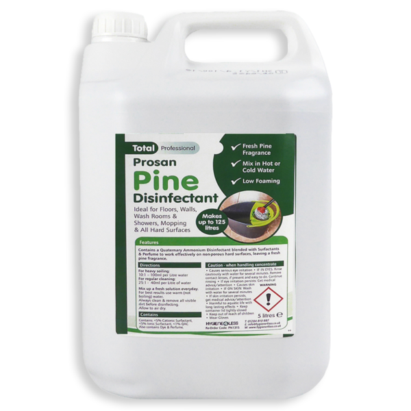 5 Litres Prosan Pine Disinfectant - PN1315 - hygiene4less