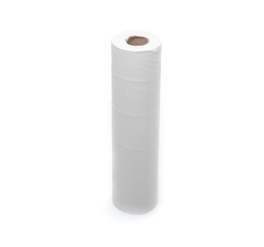 50m White 2 Ply Hygiene Couch Roll - hygiene4less