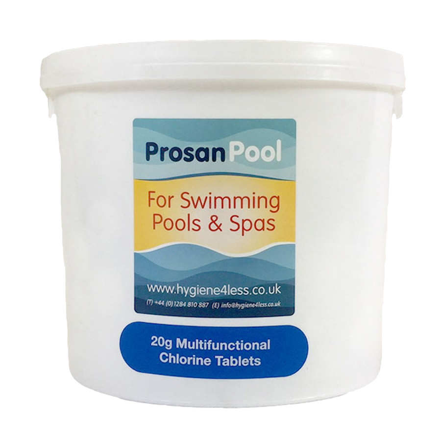 PN953 20g Multifunctional Trichlor Tablets 5Kg Bucket - hygiene4less