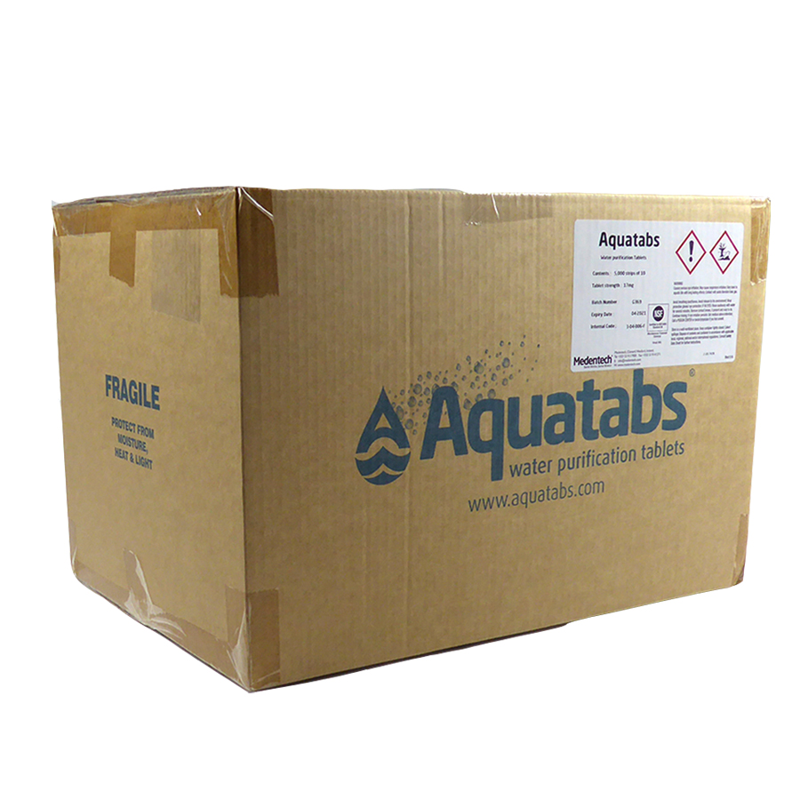 Water Cleaning Tablets from Aquatabs - 67mg - 1 Tablet treats 8-10 ...